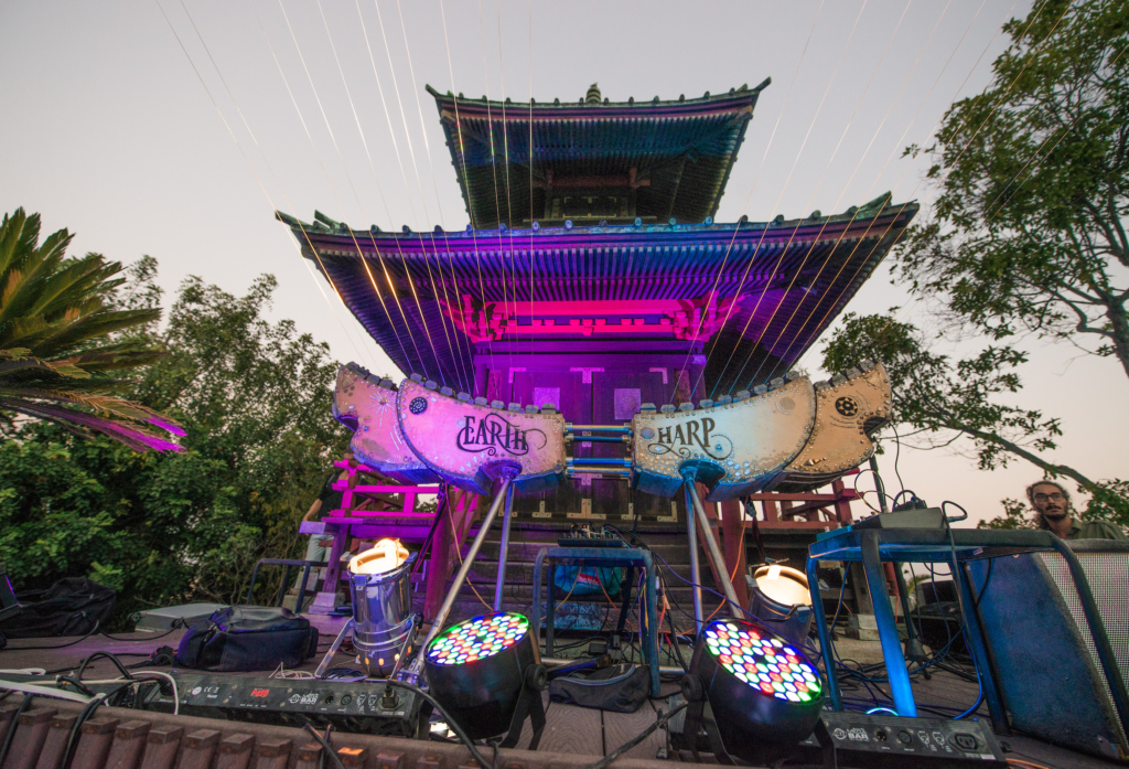 William Close And Earth Harp Pagoda Bar Performance - concept artists