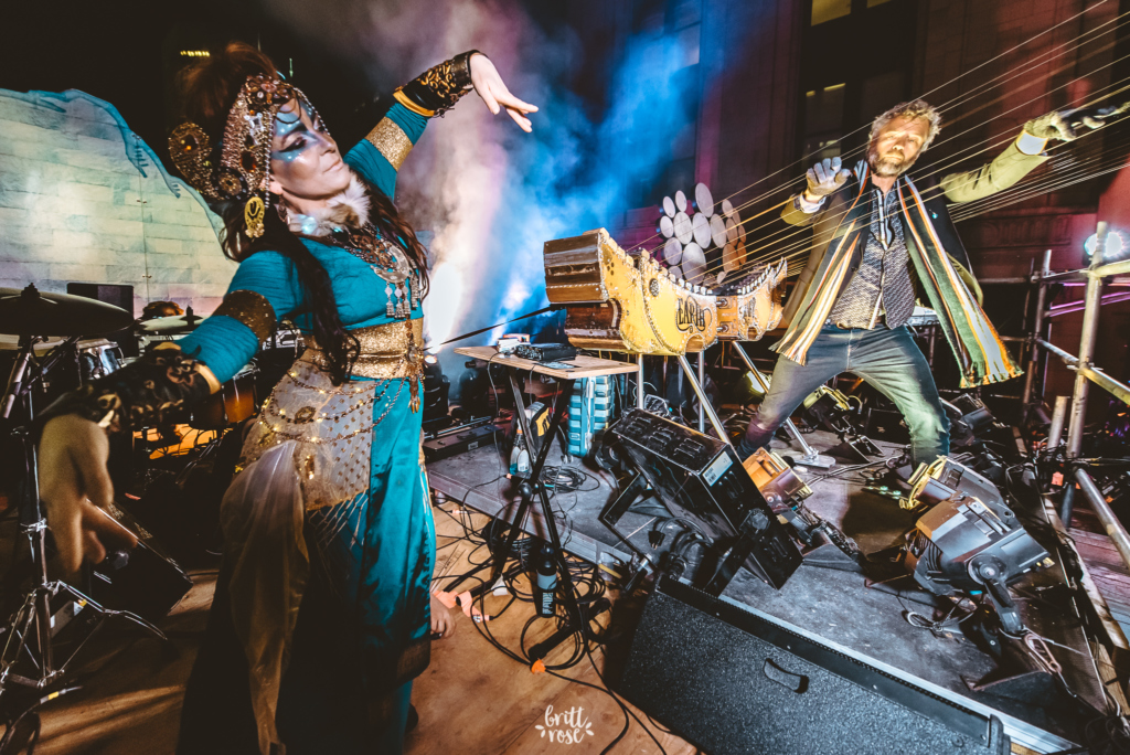 William Close at 2020 GLOW Winter Festival in Calgary - concept artists